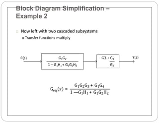 Block Diagrams And Signal Flow Graphs Ppt Signal Flow Summin