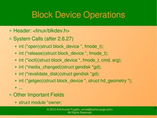 Block Drivers | PDF | Operating Systems | Computer Software and ...