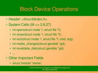 Block Drivers | PPT