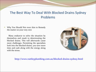 Blocked drains sydney | PPT