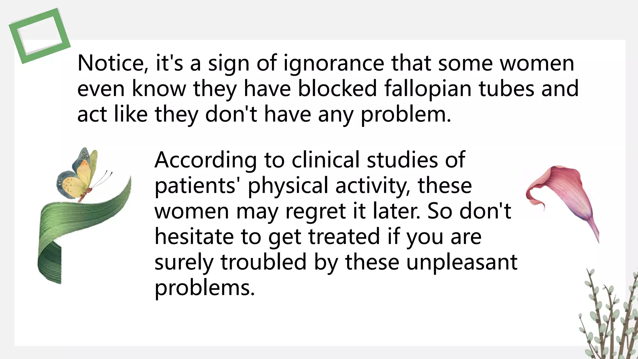 Blocked fallopian tube and menstrual cycle | PPT