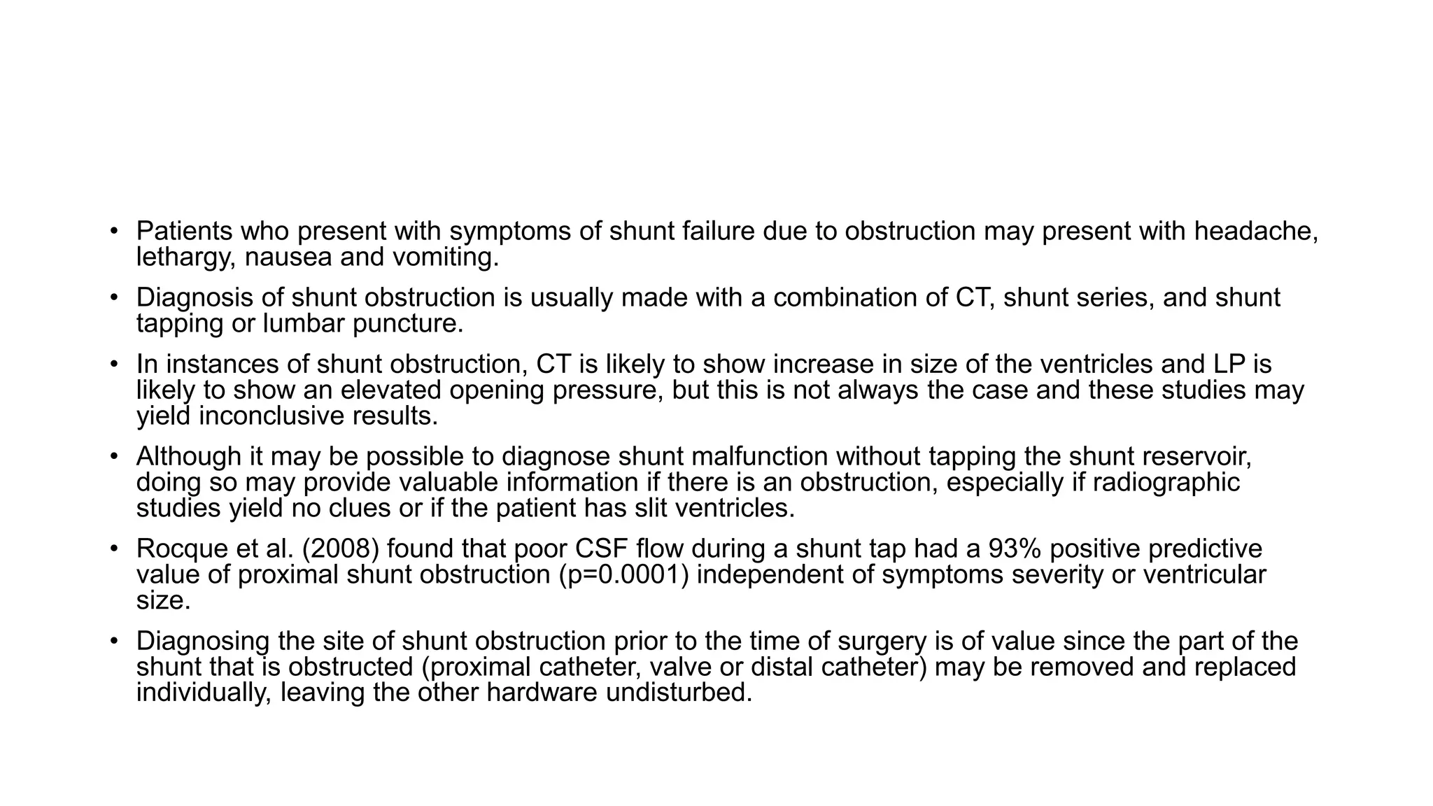 Blocked Ventriculoperitoneal Shunt Presentation | PPTX