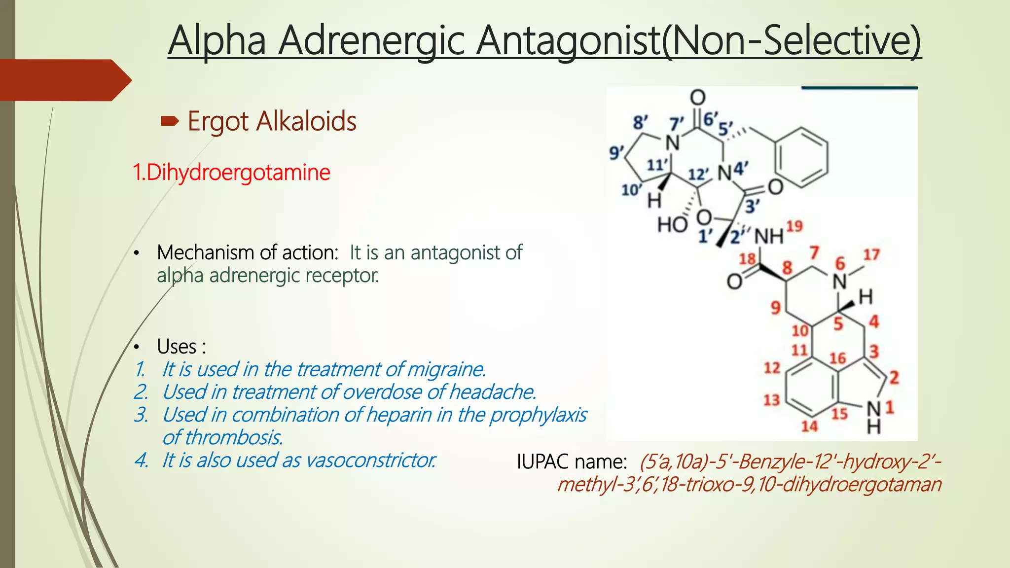 Adrenergic Antagonist/ Sympatholytic drugs | PPTX
