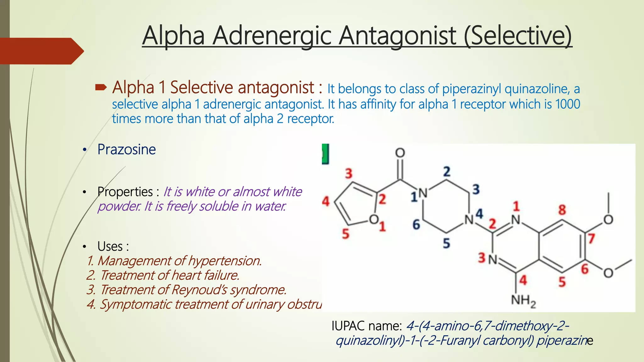 Adrenergic Antagonist/ Sympatholytic drugs | PPTX