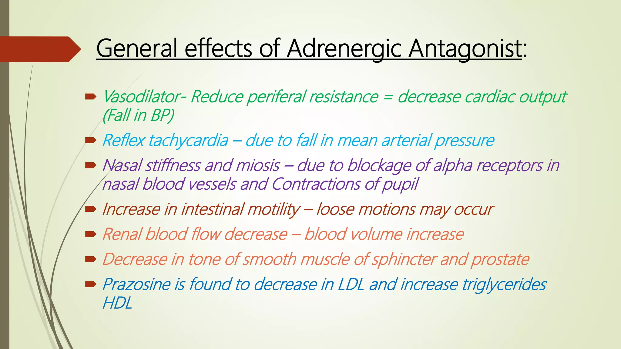 Adrenergic Antagonist/ Sympatholytic drugs | PPTX