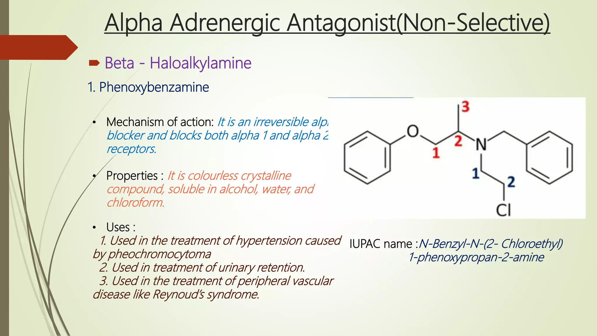 Adrenergic Antagonist/ Sympatholytic drugs | PPTX