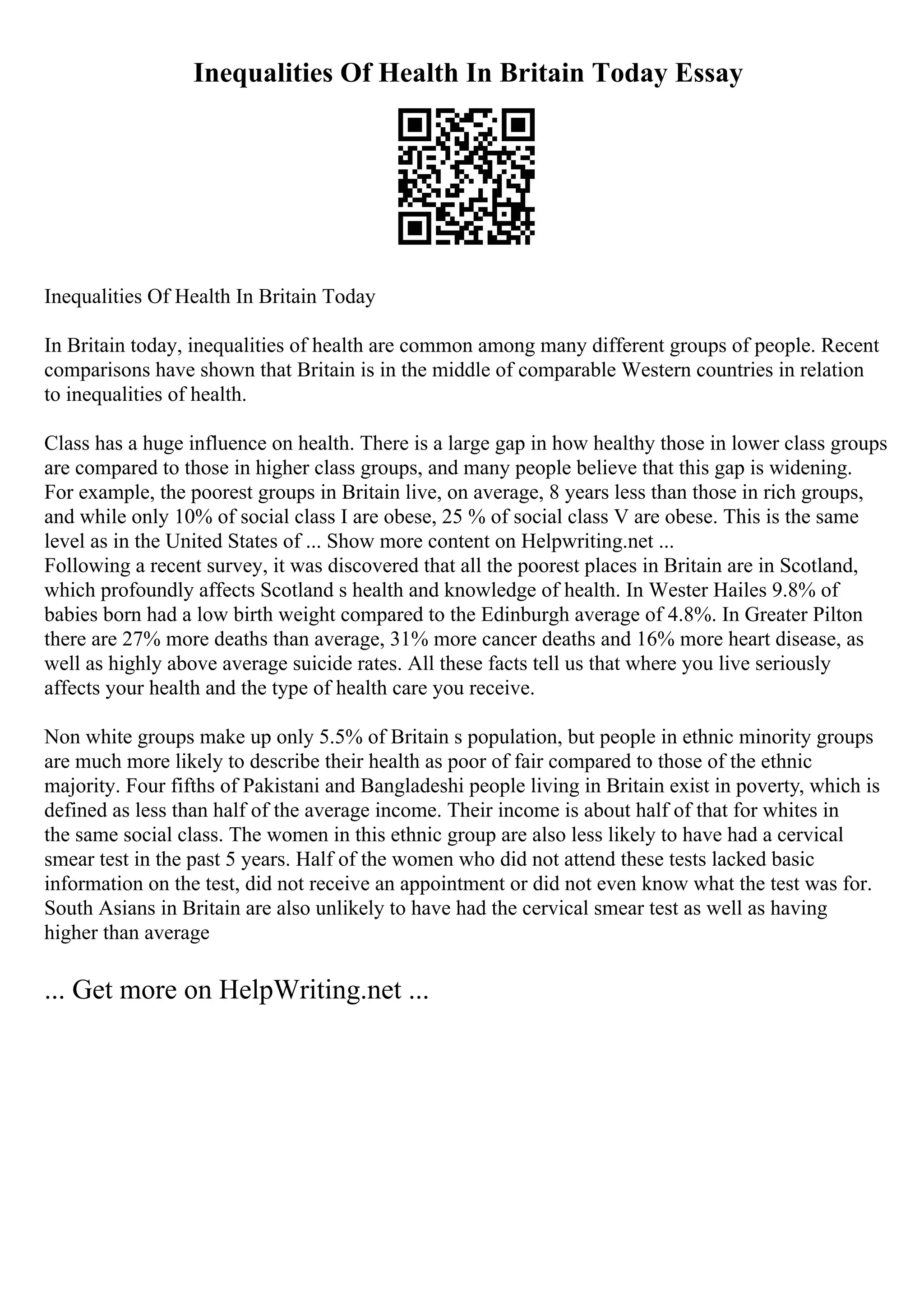 Block Essay Example | PDF