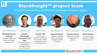 Blockfreight Jun 2016 Deck | PPT