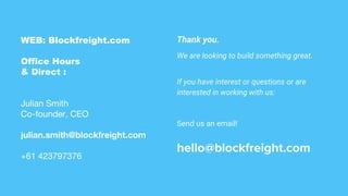 Blockfreight Jun 2016 Deck | PPT