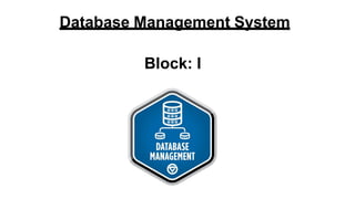 Bloc Basic DBMS in detailed information | PDF