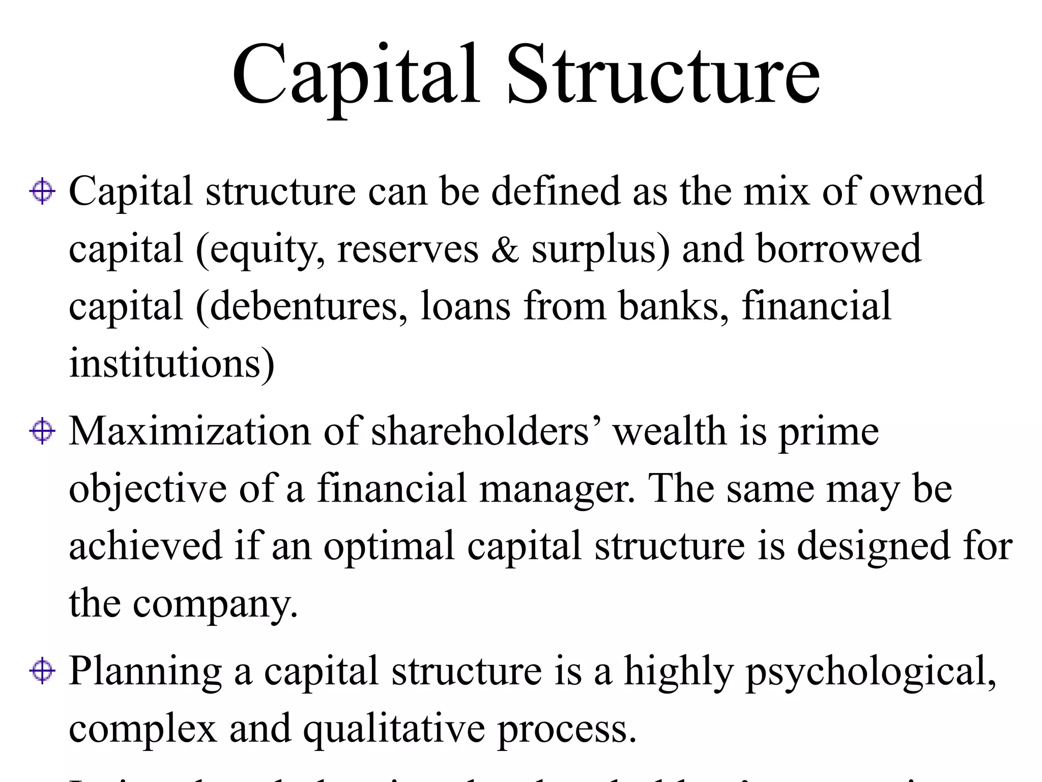 capital structure | PPTX