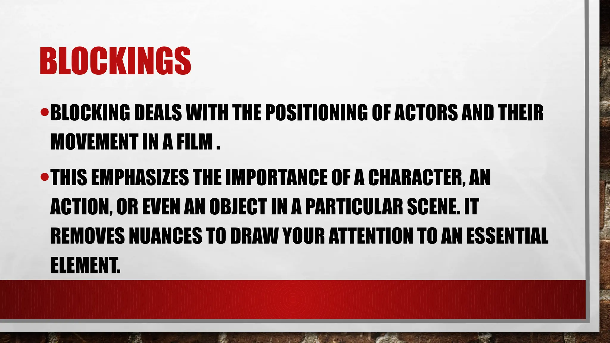 Blocking and lighting English six 6.pptx