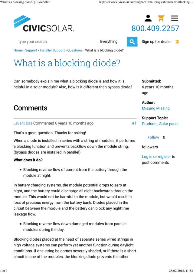 Blocking diode | PDF