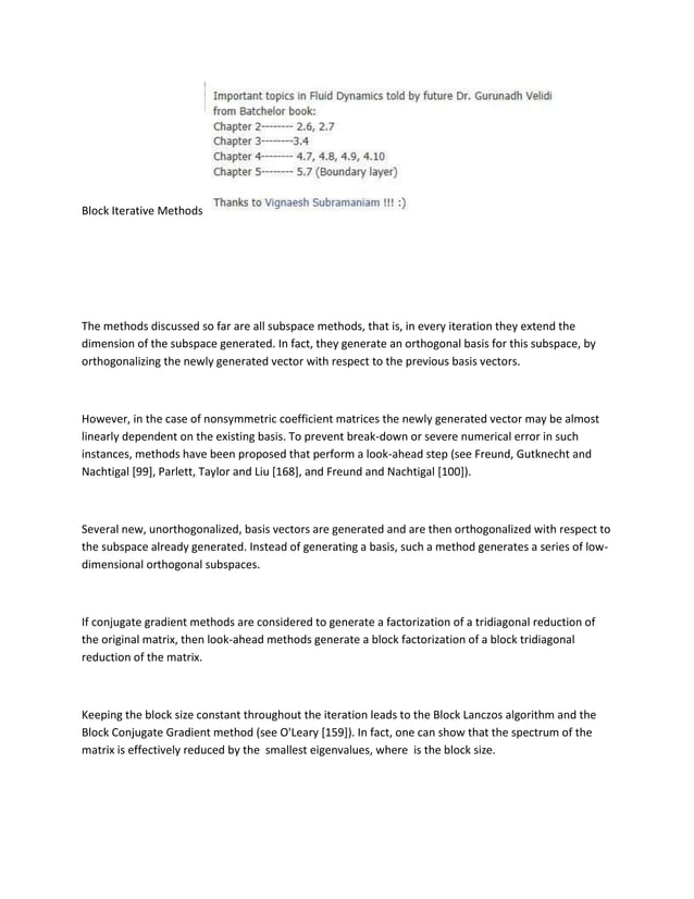 Block iterative methods | PDF