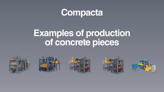 Productivity of concrete block making machines by Prensoland | PDF