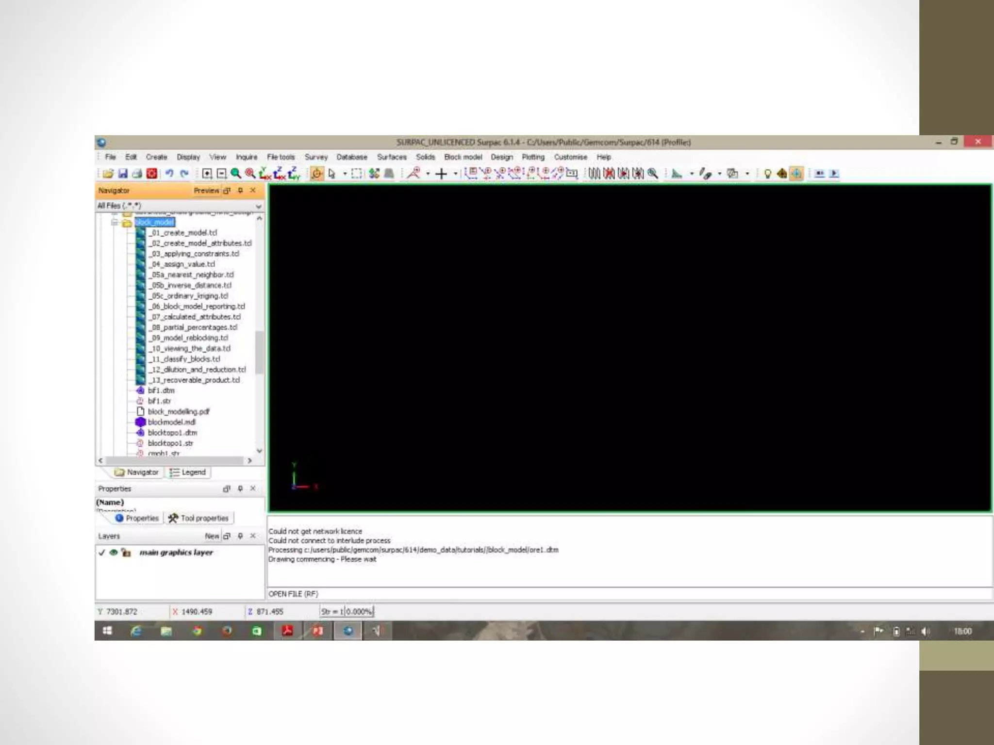 Block Modeling Using Surpac Pptx Databases Computer Software And