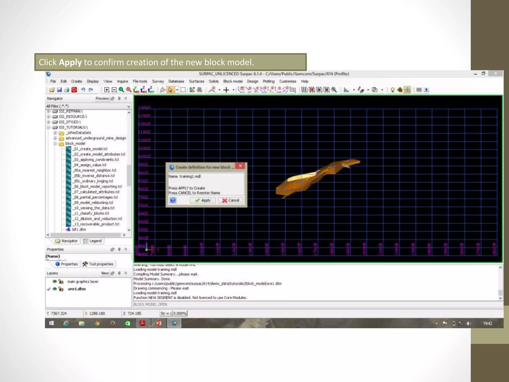 Block modeling using surpac | PPTX