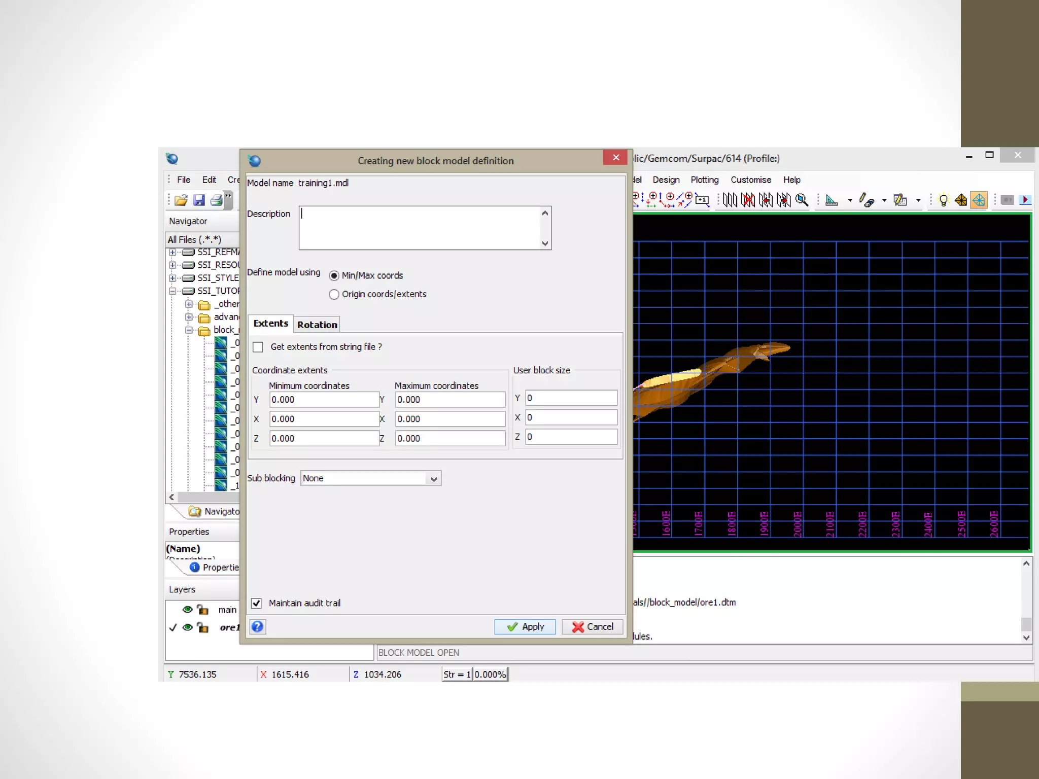 Block modeling using surpac | PPTX