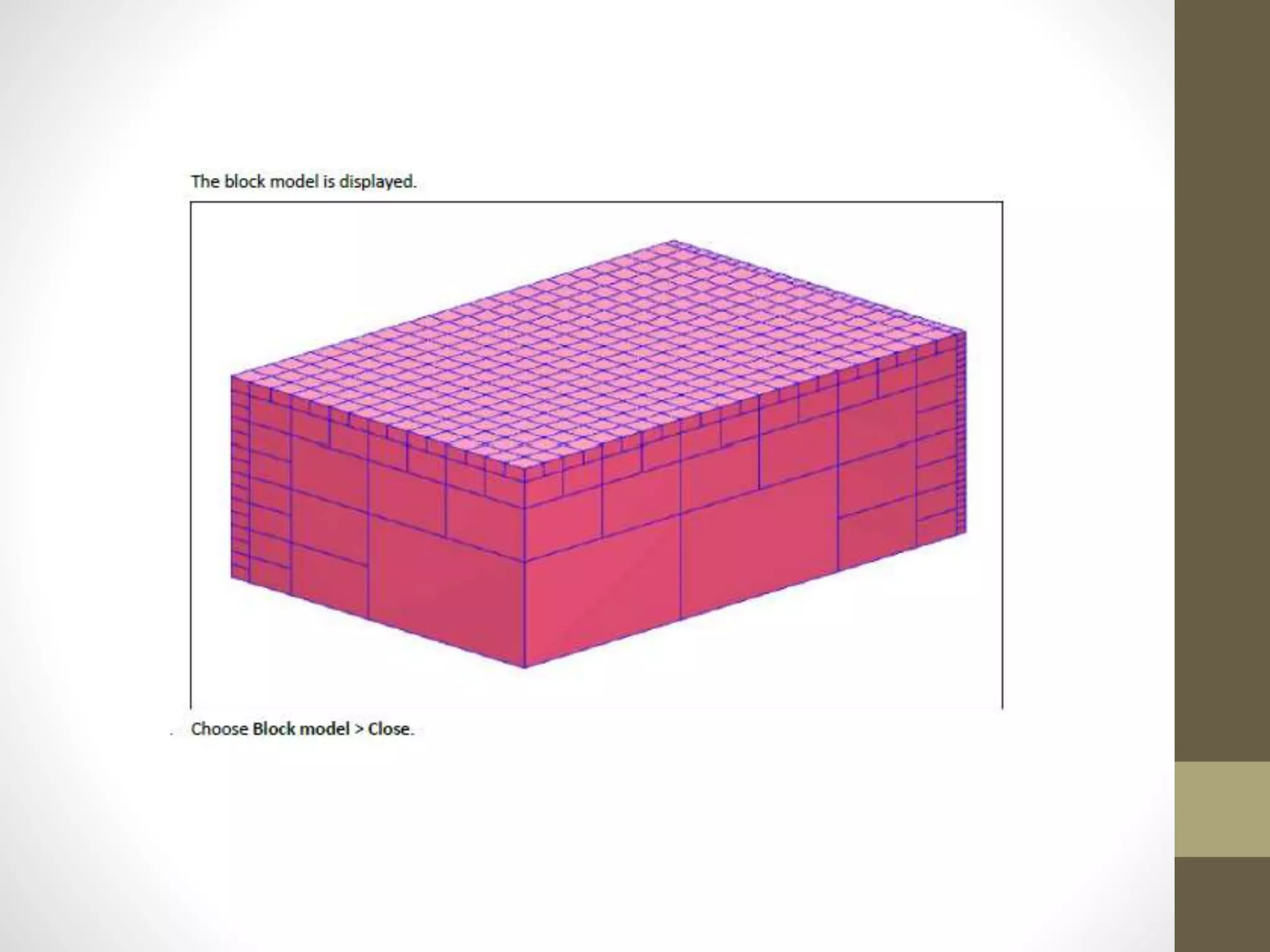 Block Modeling Using Surpac Pptx Databases Computer Software And
