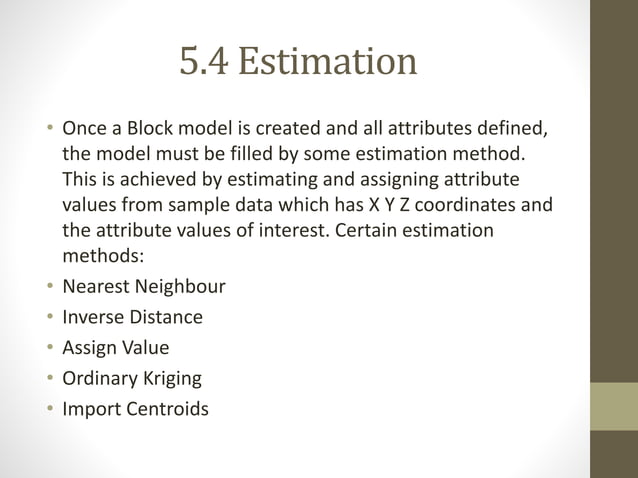 Block modeling using surpac | PPTX | Databases | Computer Software and ...