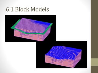 Block modeling using surpac | PPTX