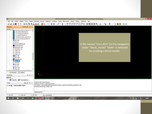 Block modeling using surpac | PPTX | Databases | Computer Software and Applications
