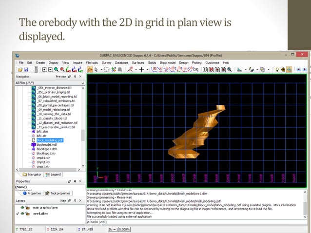 Block Modeling Using Surpac Pptx Databases Computer Software And Applications
