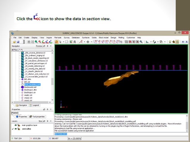Block Modeling Using Surpac Pptx Databases Computer Software And Applications