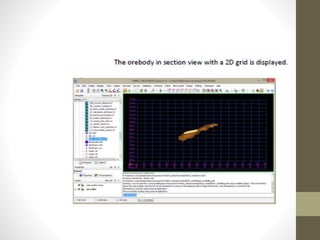 Block modeling using surpac | PPTX