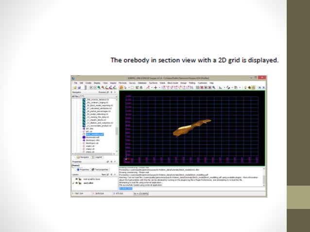 Block Modeling Using Surpac Pptx Databases Computer Software And