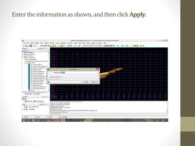 Block Modeling Using Surpac Pptx Databases Computer Software And Applications