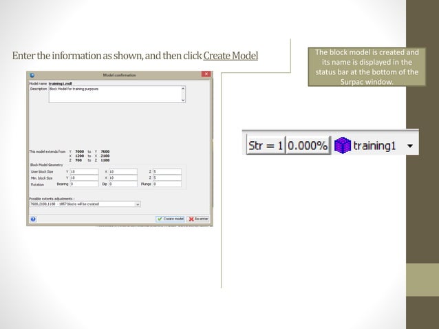 Block Modeling Using Surpac Pptx Databases Computer Software And Applications