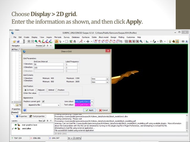 Block Modeling Using Surpac