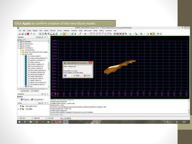 Block Modeling Using Surpac