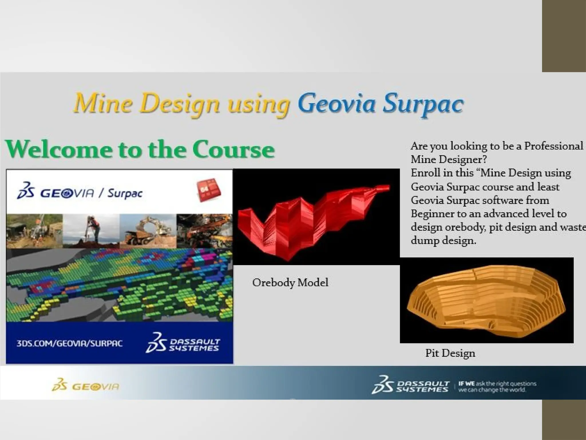 Block Modeling using Geovia Surpac for Resource Estimation | PPTX