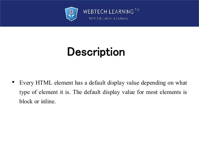 Html Block And Inline Elements