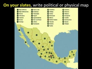 Block political vs physical maps | PPT