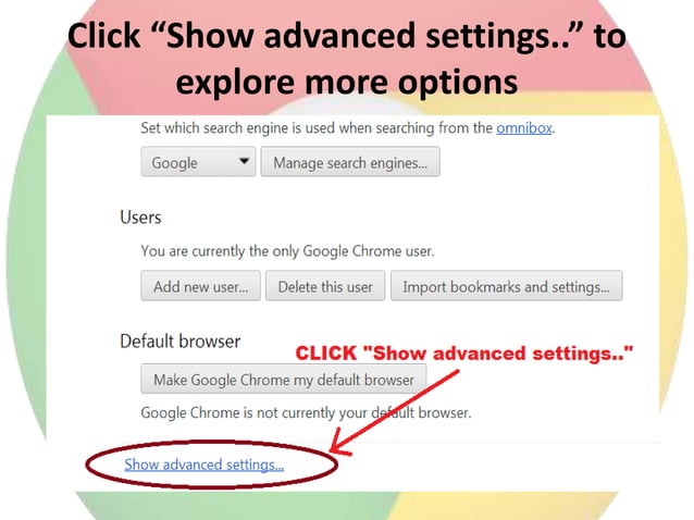Google Chrome: Block Pop-up in Browser | PPTX