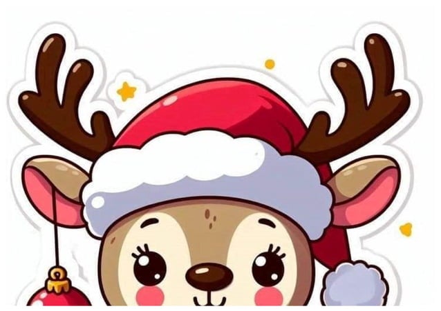 MOLDE NAVIDAD RENO RODOLFO IMPRIMIR BEBE | PPT