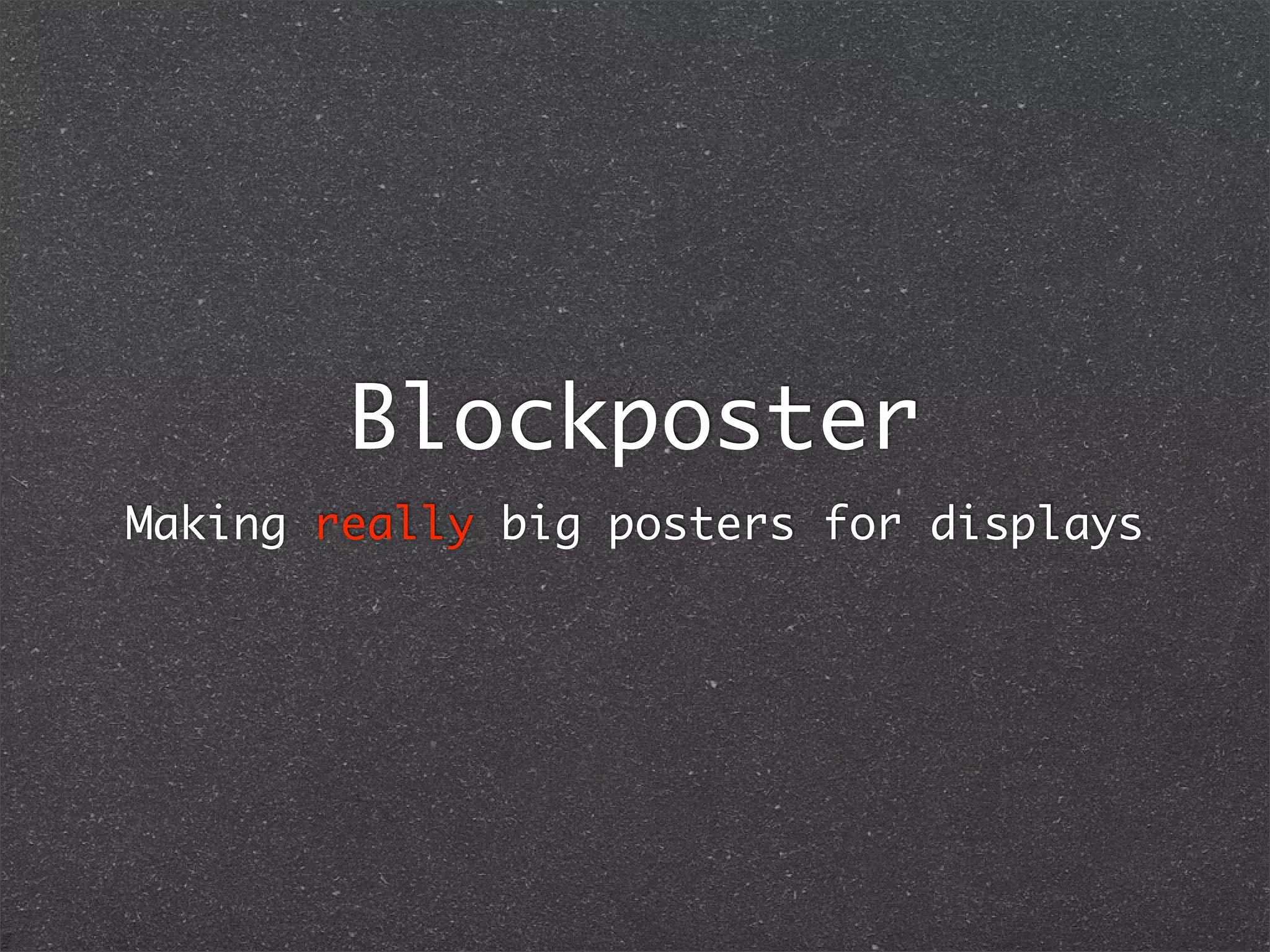 Blockposter | PDF