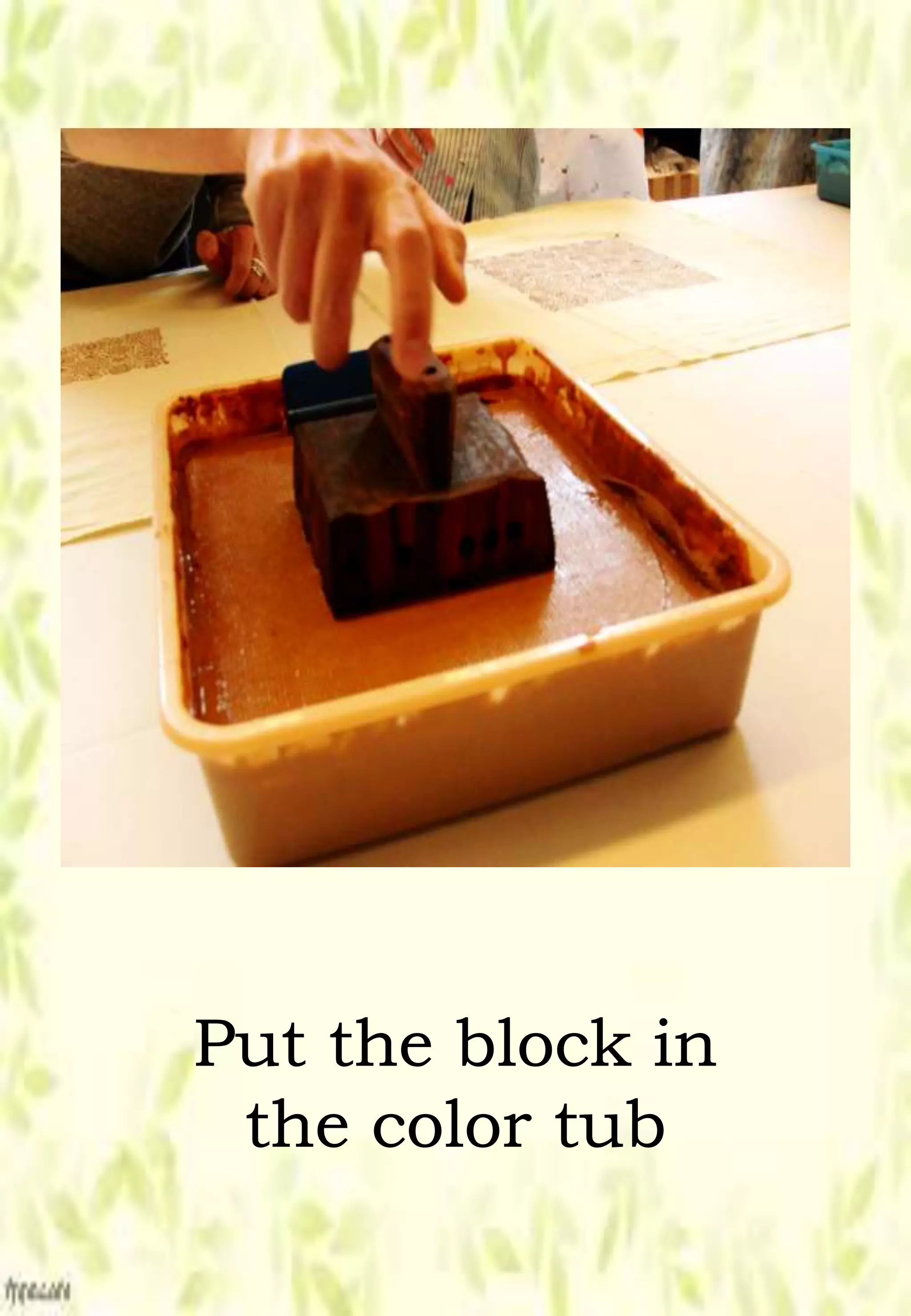 Block printing | PPTX