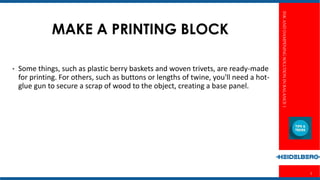 Block printing tips and tricks | PPT