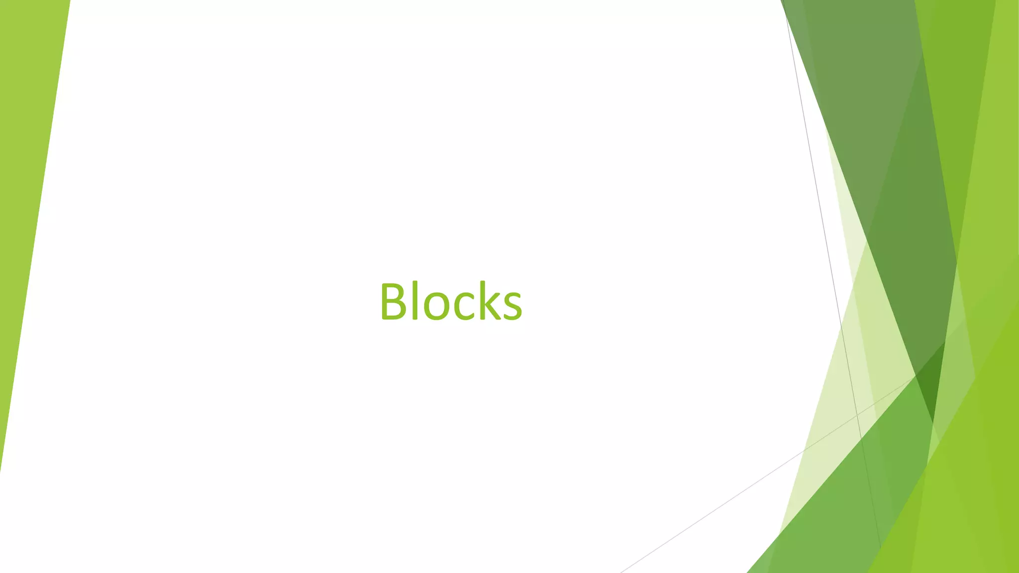 Blocks | PPT