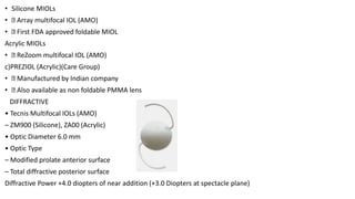BLOCKS AND MODERN IOL different types and iols | PPT