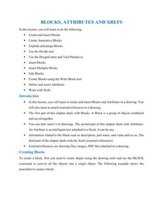 AutoCAD Blocks, Attributes and Xrefs.docx