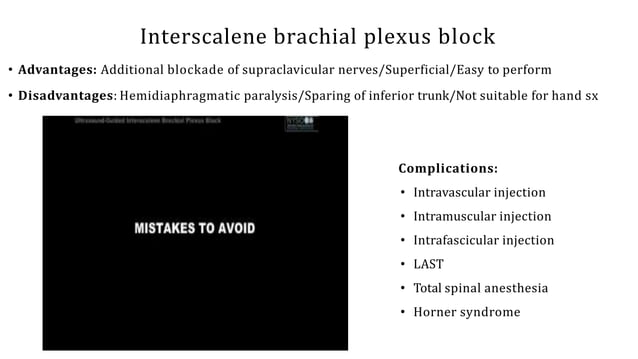 Blocks upper limb anesthesia | PPTX