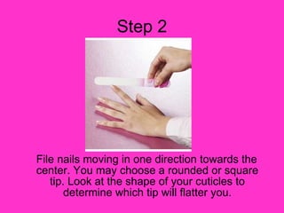 How to do a French manicure. | PPT