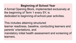 Grade 7 Back-to-School Orientation and Classroom Guide for SY 2026-2027 ...