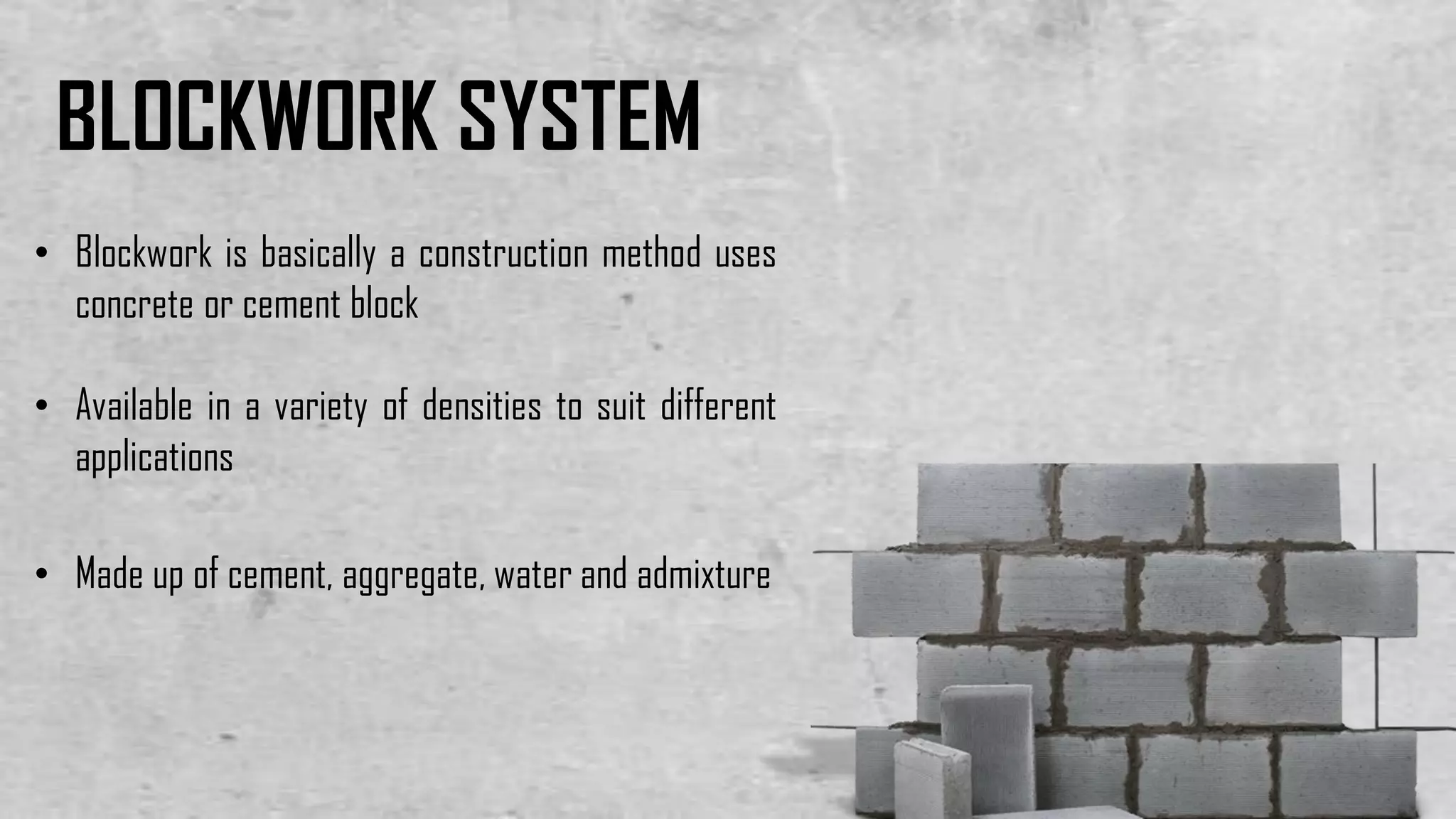 Blockwork system | PDF