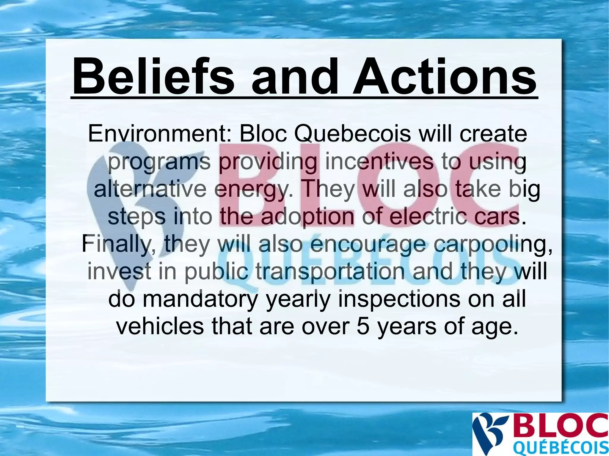 Bloc quebecois presentation (Vers. 2) | ODP